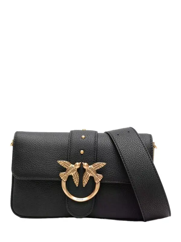 Pinko Mini Love Flap Bag - Black