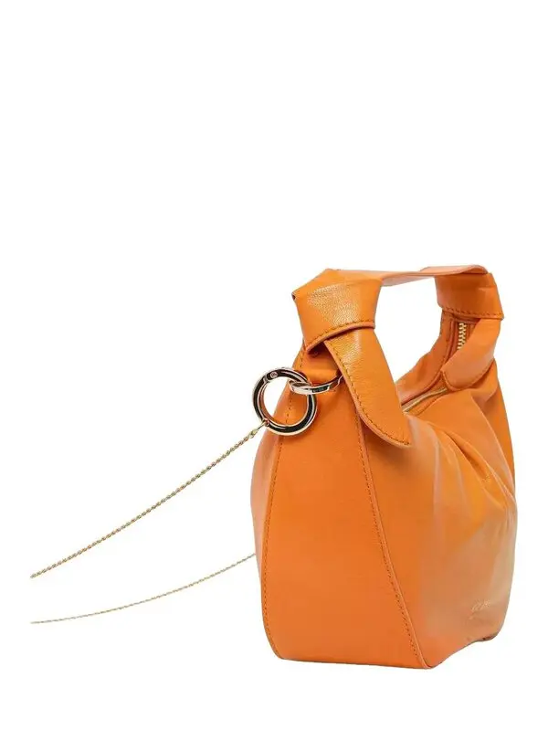 Guess Mini Jolie Leather Satchel - Orange