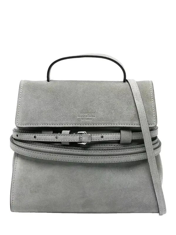 Moschino Suede Tote Bag - Green