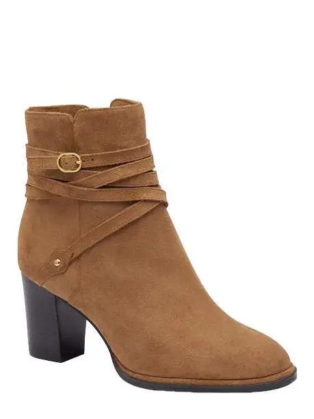 Johnston & Murphy Amy Bootie - Whiskey Suede