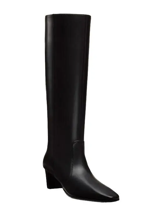 STUART WEITZMAN Stassi 50 Leather Boots - Black