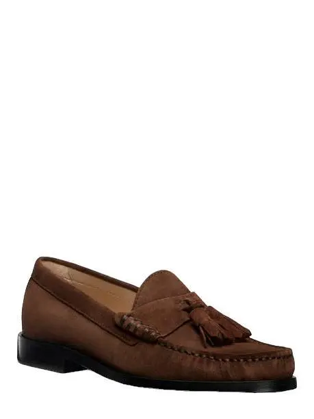 STUART WEITZMAN Lottie Tassel Loafer - Walnut