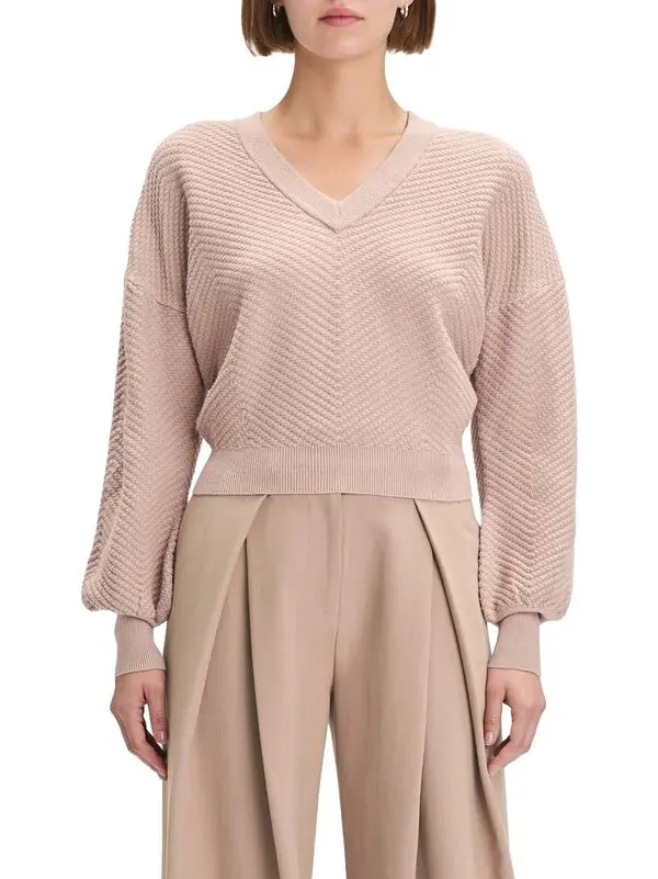 FAVORITE DAUGHTER The Ava Crop Sweater - Mocha