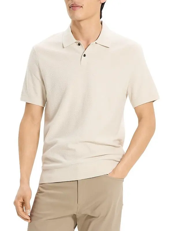 Theory Soris Sweater Polo - Alabaster