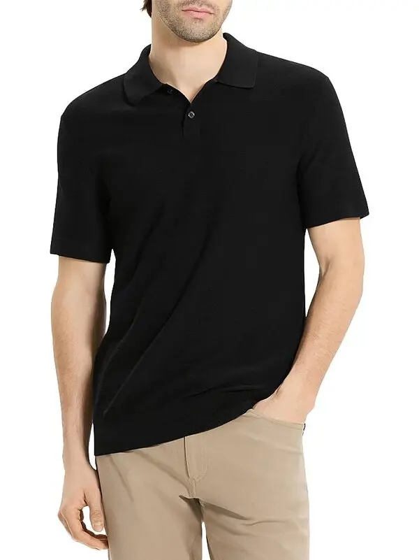 Theory Soris Sweater Polo - Black