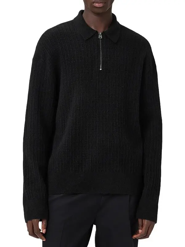 ALLSAINTS Jakob Polo Sweater - Black
