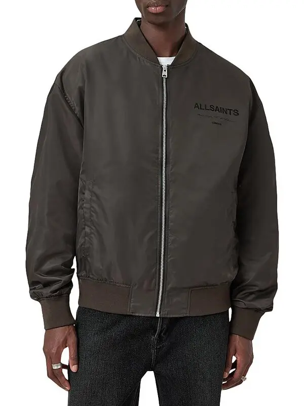 ALLSAINTS Future Relaxed Fit Bomber Jacket - Dull Khaki