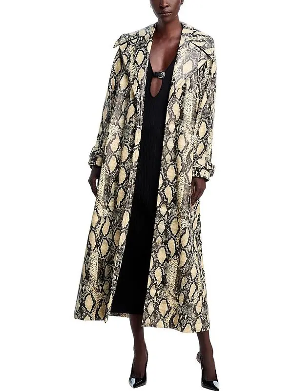 TOCCIN Chloe Trench Coat - Python