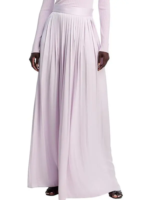TOCCIN Dillon Pleated Maxi Skirt - Lilac