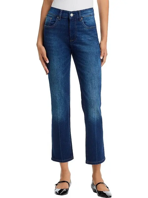 DL1961 Mara Straight Mid-rise Ankle Jeans Instasculpt - Santa Monica