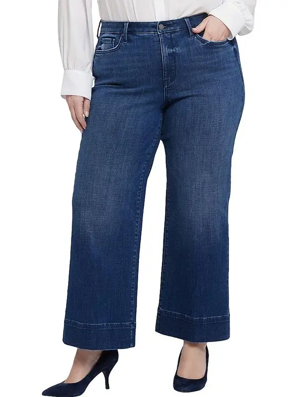 NYDJ Teresa High Rise Wide Leg Jeans - Moonlight