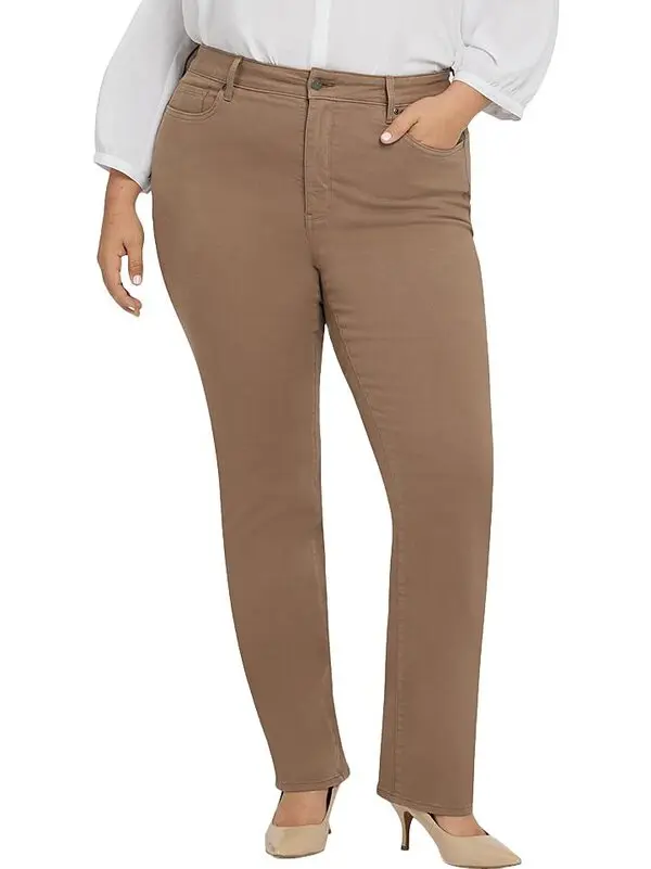 NYDJ Marilyn High Rise Straight Leg Jeans - Elmwood