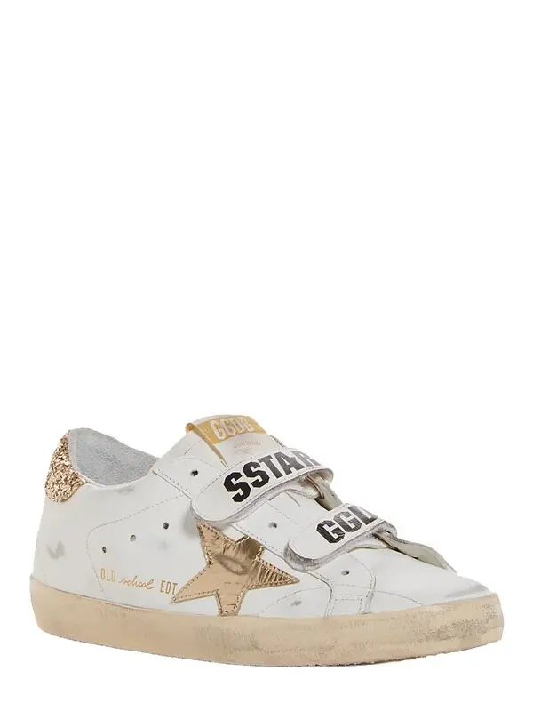 GOLDEN GOOSE Old School Sneakers - White/gold