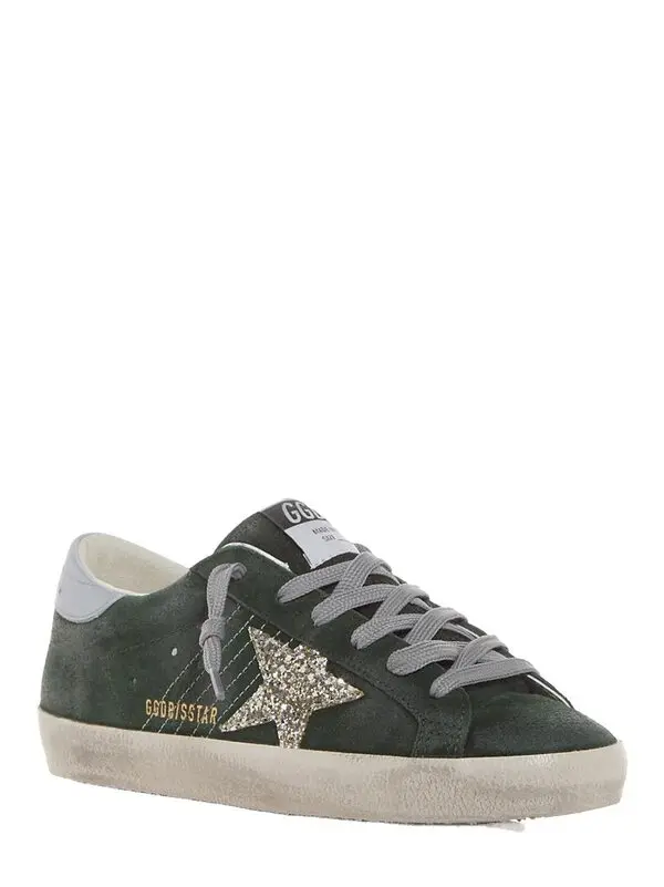 GOLDEN GOOSE Super-star Low Top Sneakers - Dark Green