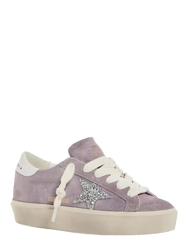 GOLDEN GOOSE Hi Star Sneakers - Lilac/silver