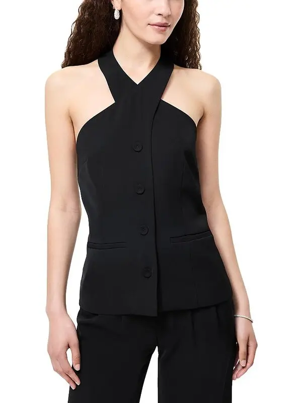 French Connection Crisscross Vest - Black