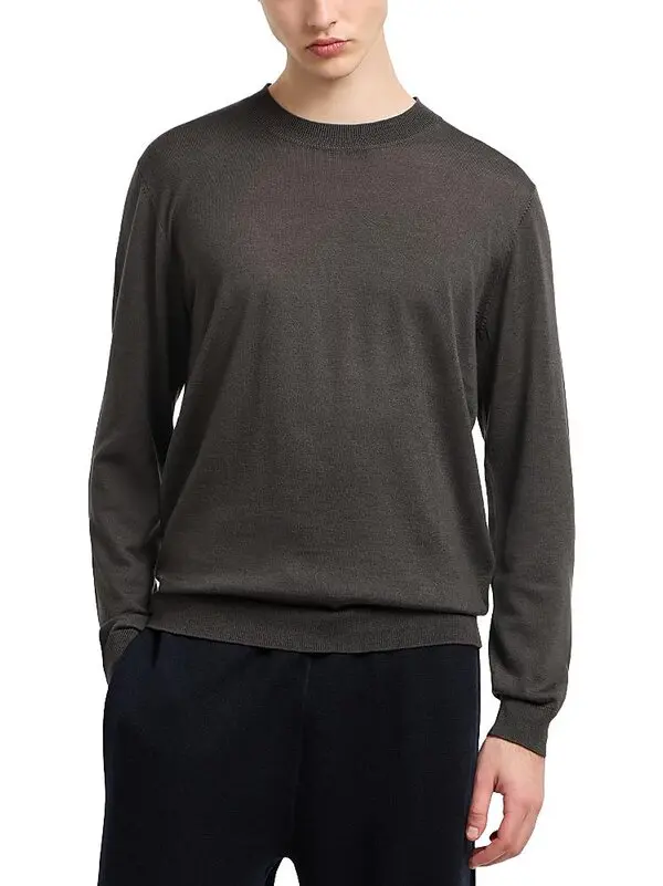Emporio Armani Travel Essentials Plain Knit Wool Sweater - Multi