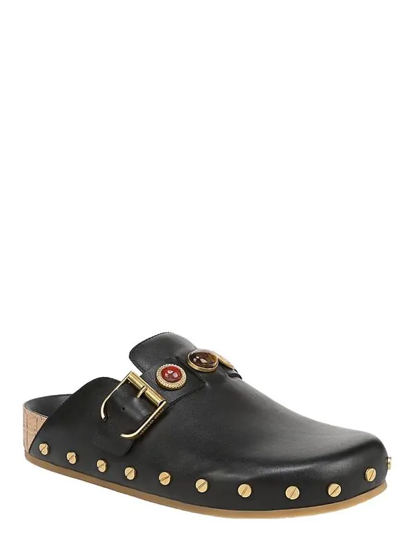 Veronica Beard Fern Charm Clogs - Black