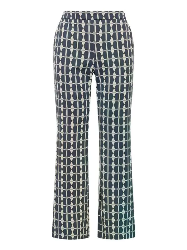 Malìparmi Geometric-print Trousers - Black