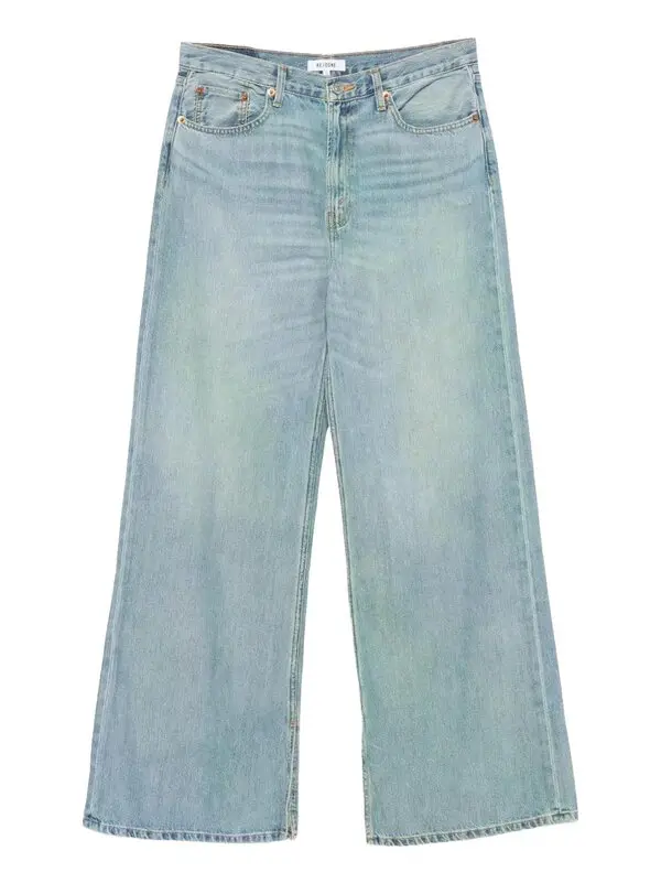 RE/DONE Five-pocket Wide-leg Jeans - Blue