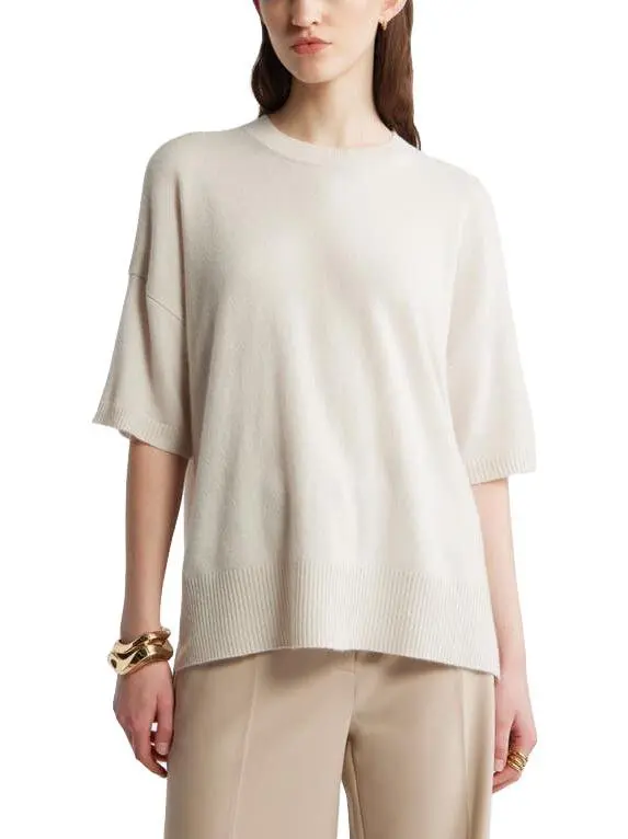 Nordstrom Relaxed Fit Cashmere Sweater - Ivory Sand