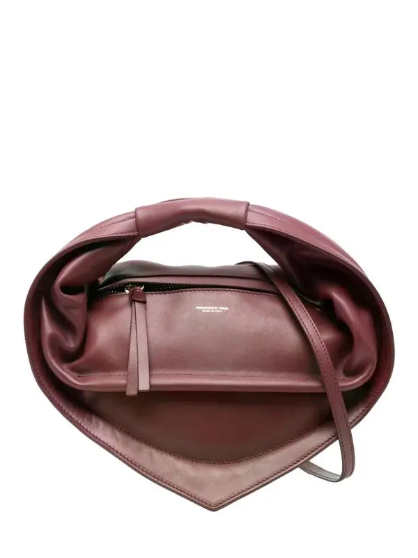 FEDERICO CINA Tortellino Leather Tote Bag - Red