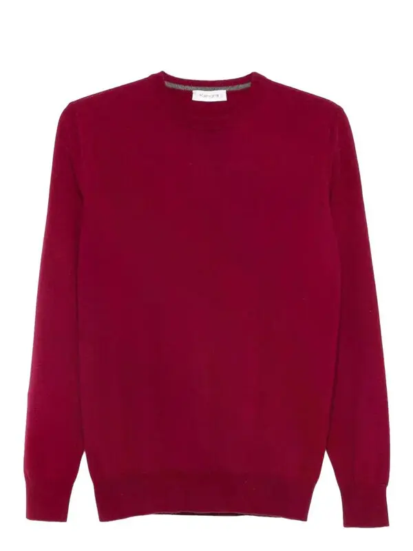 KANGRA Crew-neck Long-sleeve Sweater - Pink