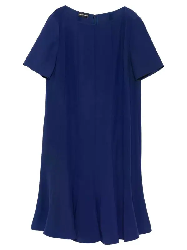 Emporio Armani Short-sleeve Flared Dress - Blue