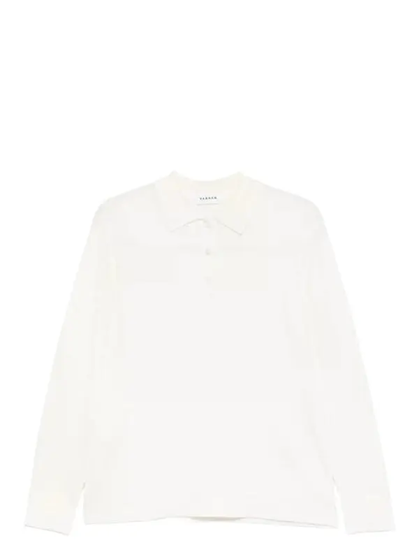 P.a.r.o.s.h Long-sleeve Polo Top - White