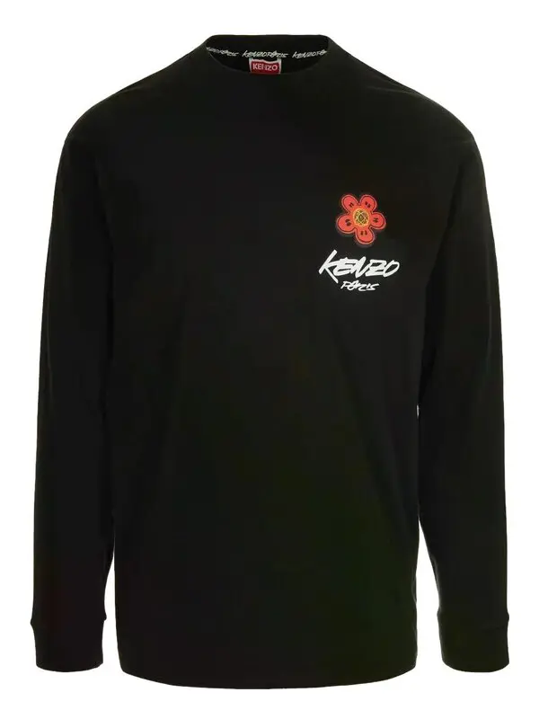 Kenzo X Futura 2000 Flower-embellished T-shirt - Black