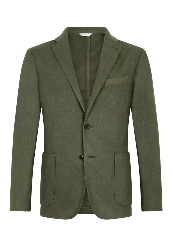 Boglioli Patch-pocket Two-button Blazer - Green
