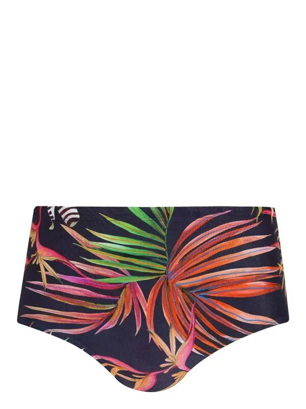 LYGIA & NANNY Tropical-print Swimming Trunks - Blue