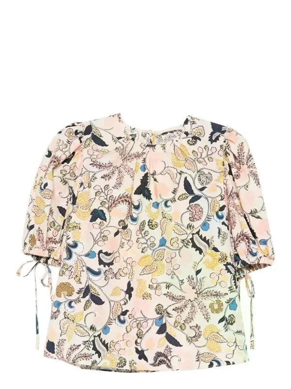 Ulla Johnson Floral-print T-shirt - Neutrals