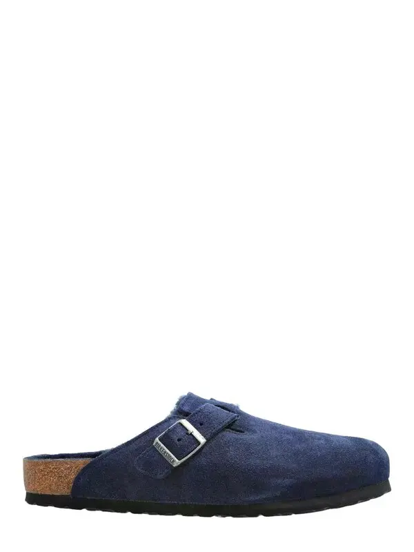 BIRKENSTOCK Suede Buckle Sandals - Blue