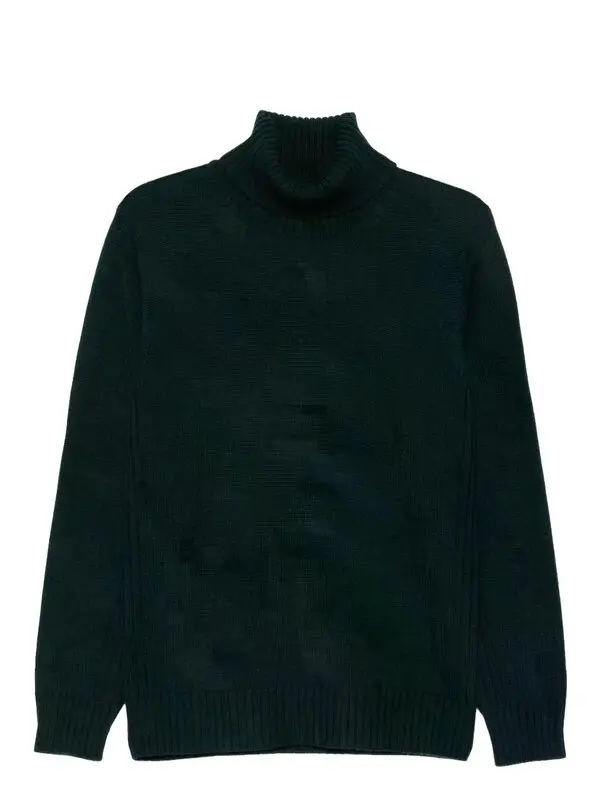 KANGRA Wool Turtleneck Sweater - Green