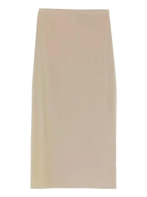 Norma Kamali Midi Straight Skirt - Neutrals