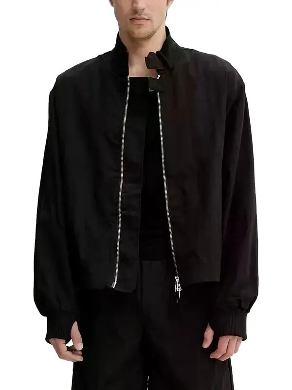 WON HUNDRED Zip-fastening Bomber Jacket - Black