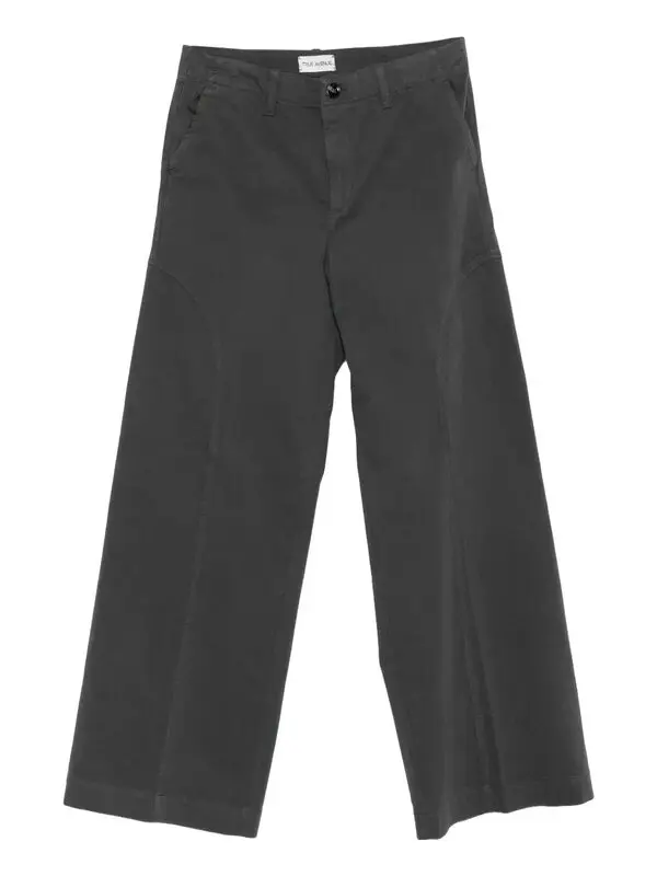 TRUE AVENUE Panelled Trousers - Grey