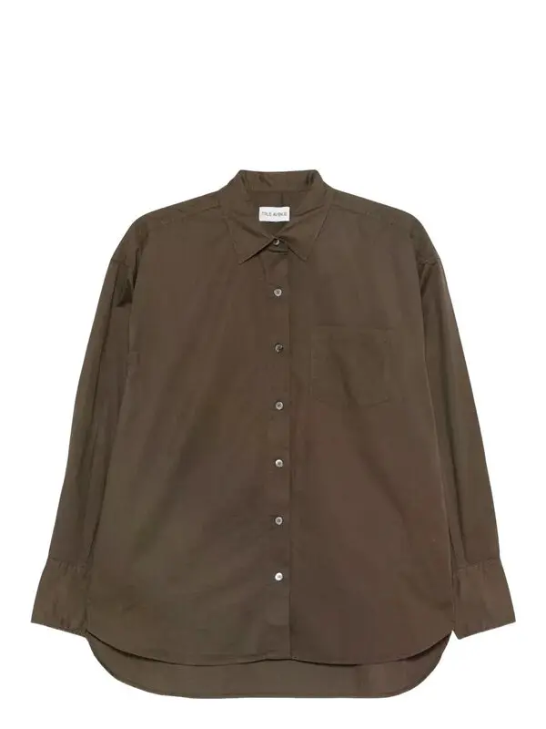 TRUE AVENUE Button-down Shirt With Pocket - Green