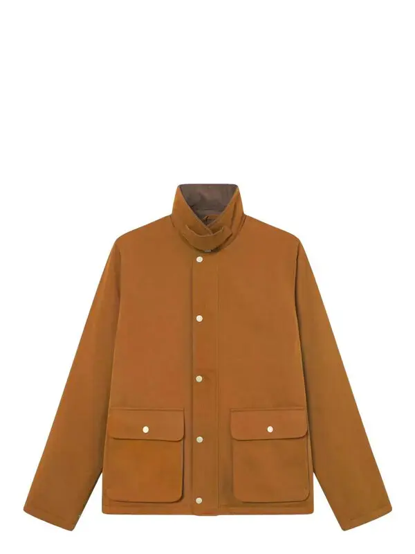 LES DEUX Montana High-neck Shirt Jacket - Brown