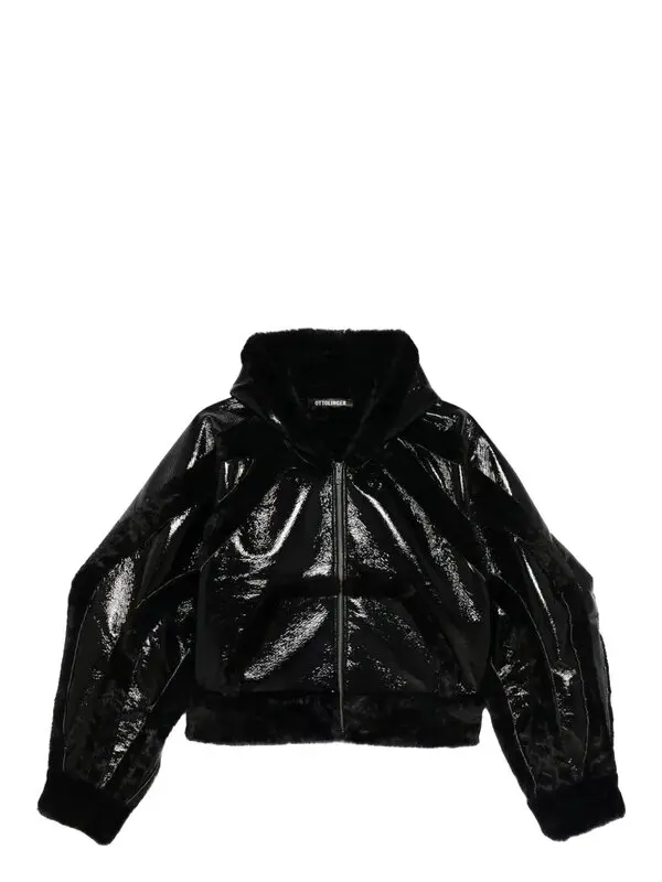 Ottolinger Cropped Hooded Jacket - Black