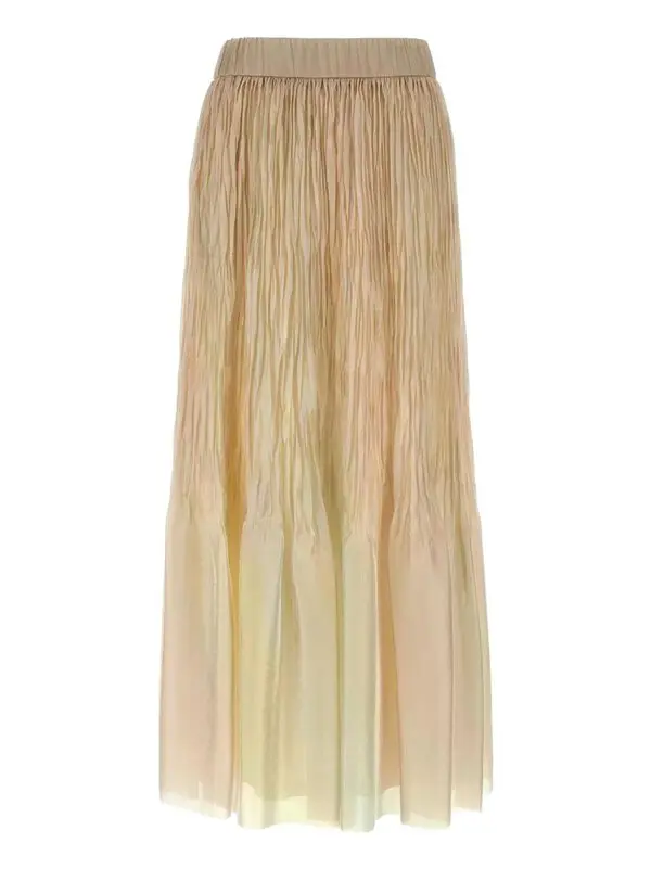 Peserico Ombré Pleated Skirt - Neutrals