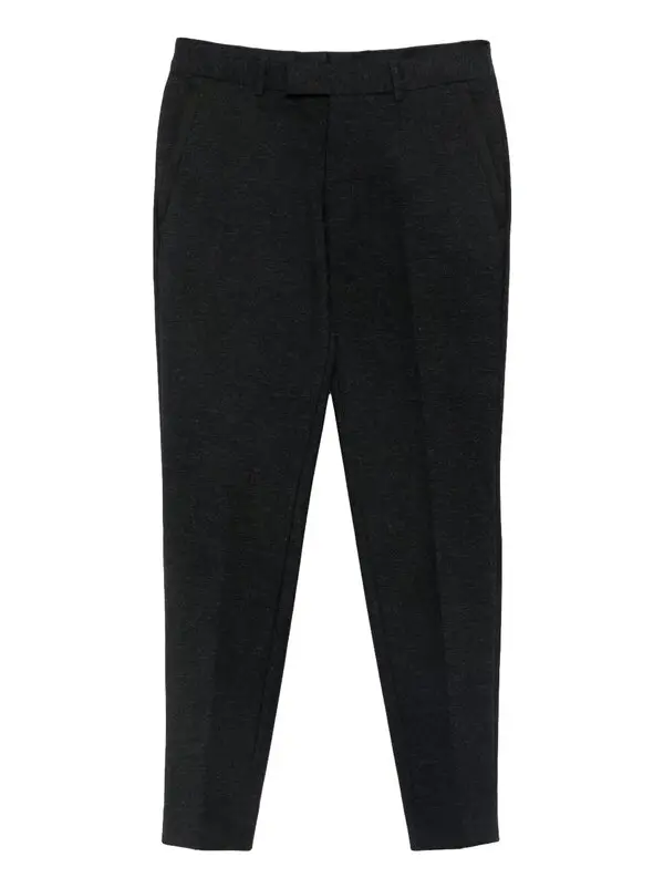 Karl Lagerfeld Textured Trousers With Side Pockets - Black