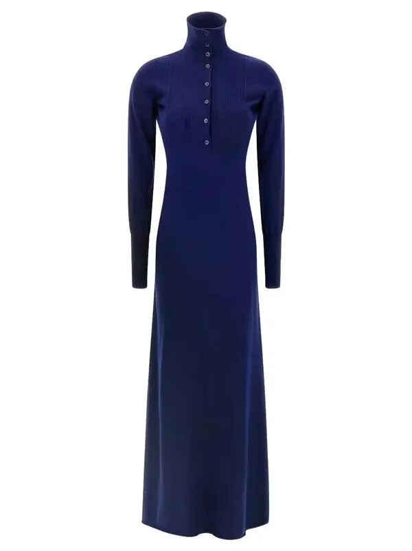 TOM FORD Ribbed-knit Maxi Dress - Blue