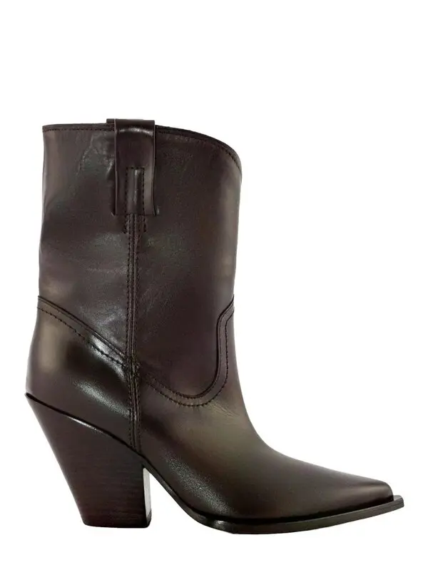 Elena Iachi 90mm Elena Pointed-toe Boots - Brown
