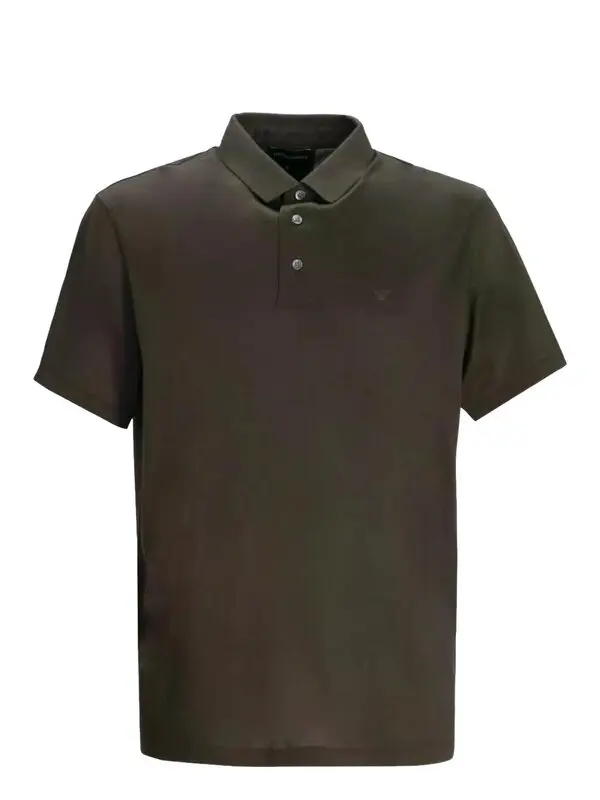Emporio Armani Eagle-logo Polo Shirt - Brown