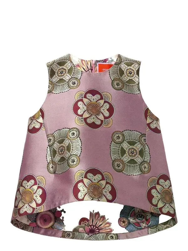 La DoubleJ Floral-print Sleeveless Top - Pink