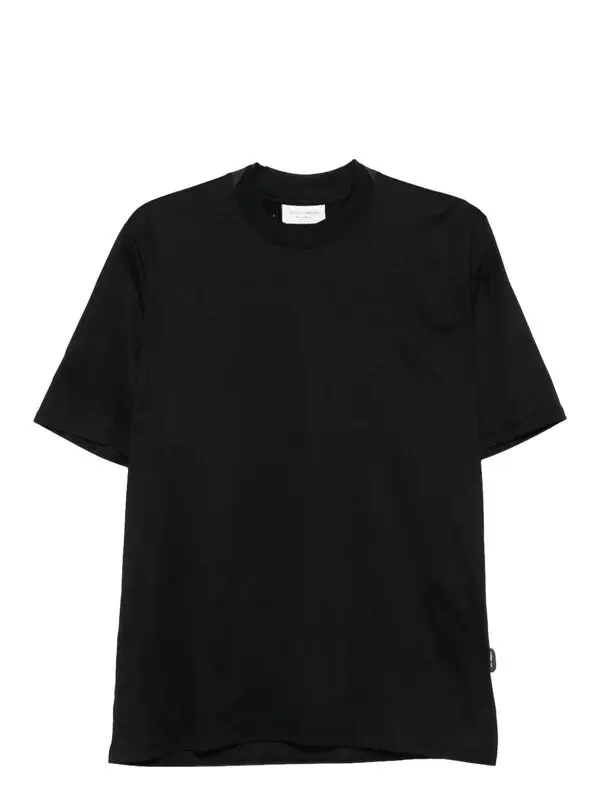 YES LONDON Panelled Crew-neck T-shirt - Black