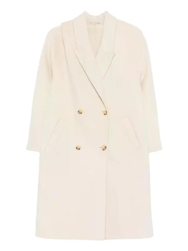 Liu Jo Buttoned Double-breasted Coat - Neutrals