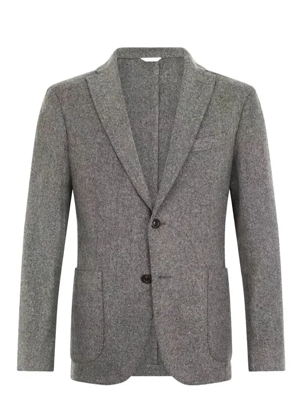 Boglioli Herringbone Two-button Jacket - Grey